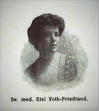 Zum Internationalen Frauentag am 8. März: Else Volk-Friedland ...